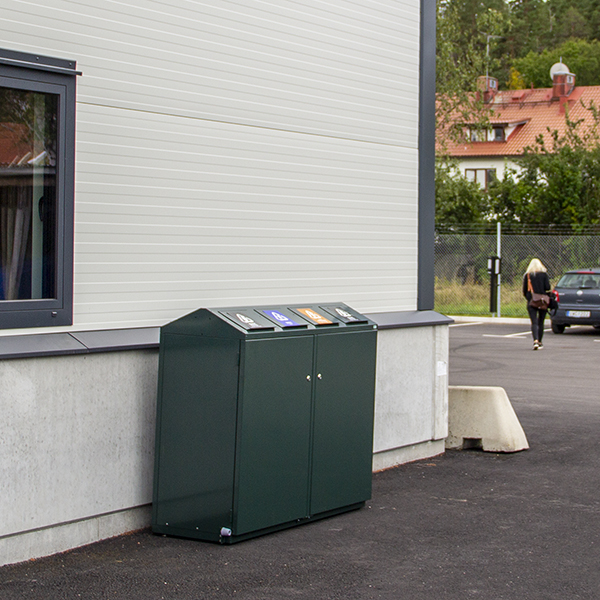 Källsortering utomhus