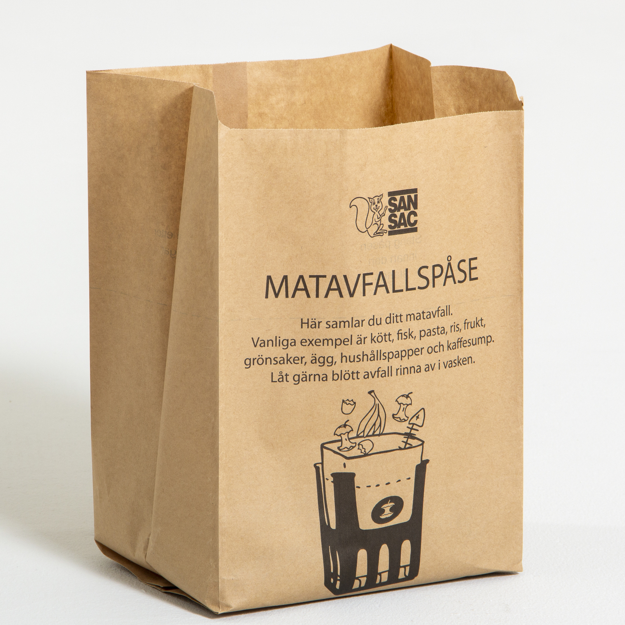 Det ventilerade systemet bygger på att matavfallet andas