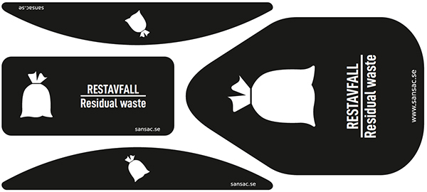 Dekalsats Restavfall